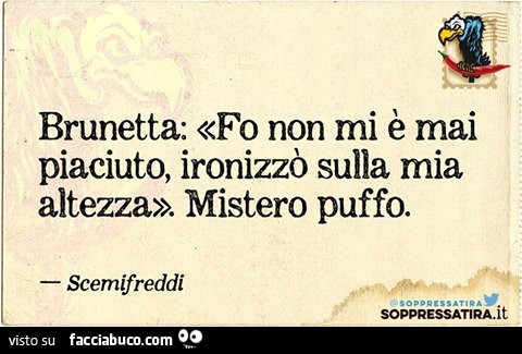 Tutti i meme su Renato Brunetta - Facciabuco.com