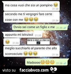 Ma cosa vuoi che sia un pompino. Secondo me ti vergogni fare certe cose ...