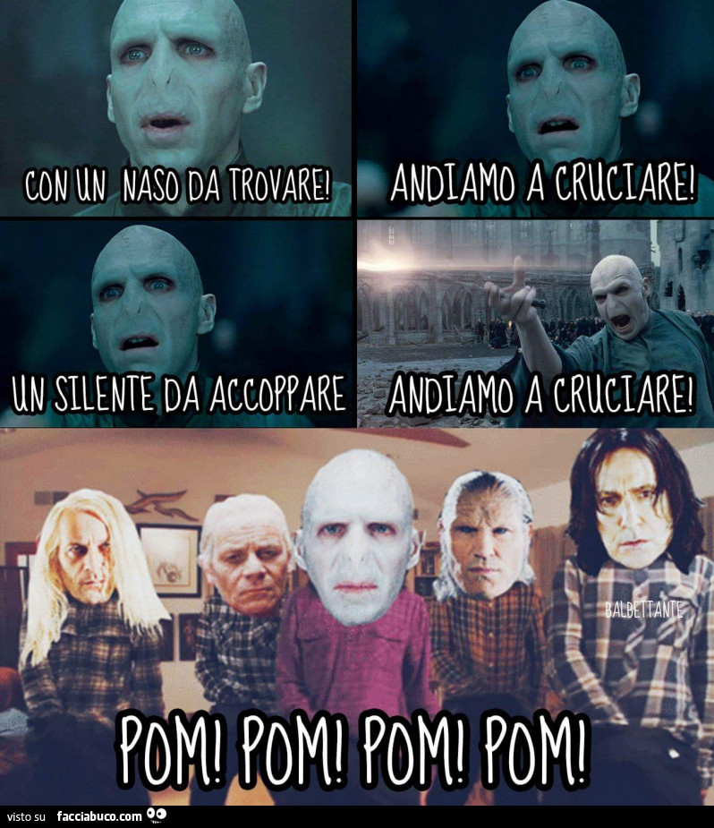 Tutti i meme su Lord Voldemort - Facciabuco.com